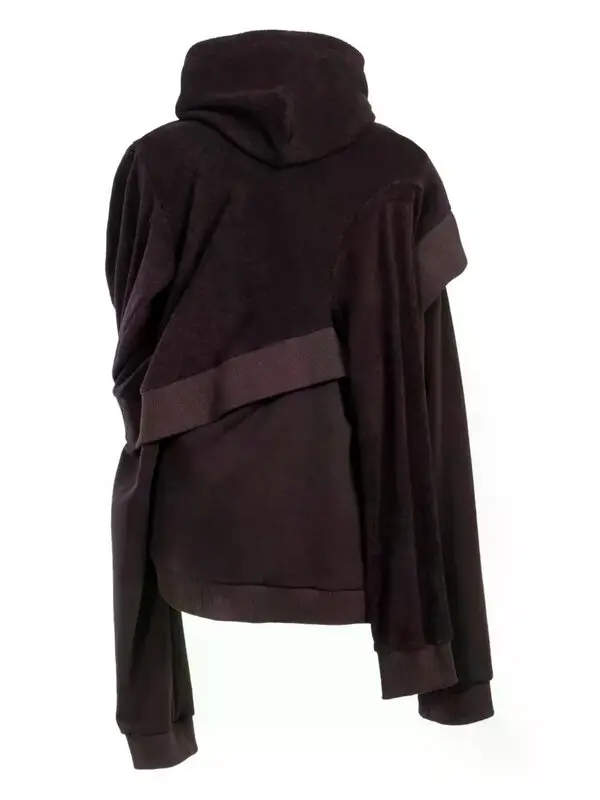 Natasha Zinko Draped Zip-front Hoodie