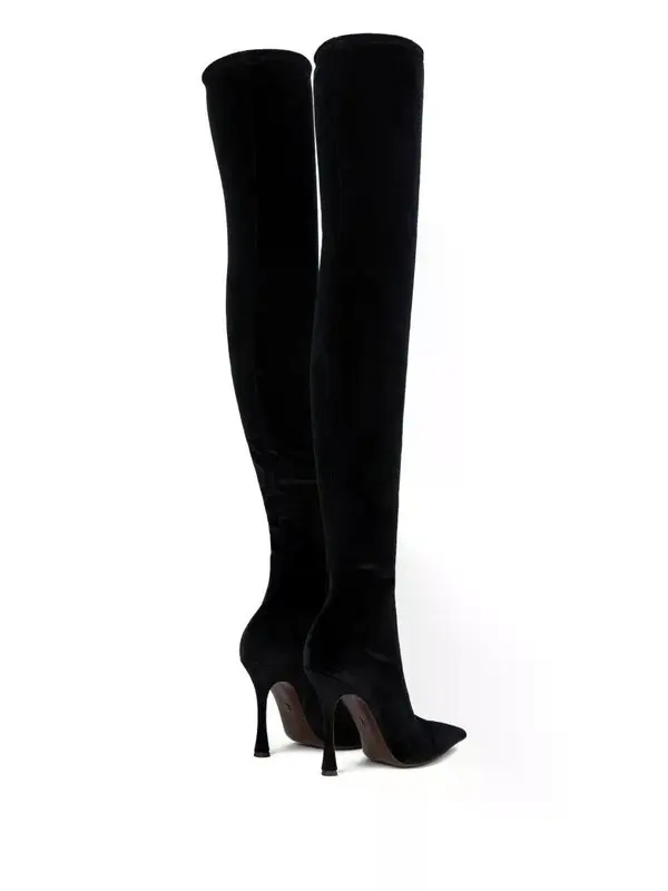 Roberto Cavalli Satin Thigh-high Boots
