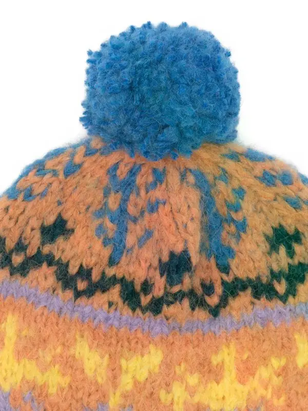 Frantic Wool Beanie Forever Frantic Pom Pom Beanie In Red - 67% Off | Editorialist main image 2