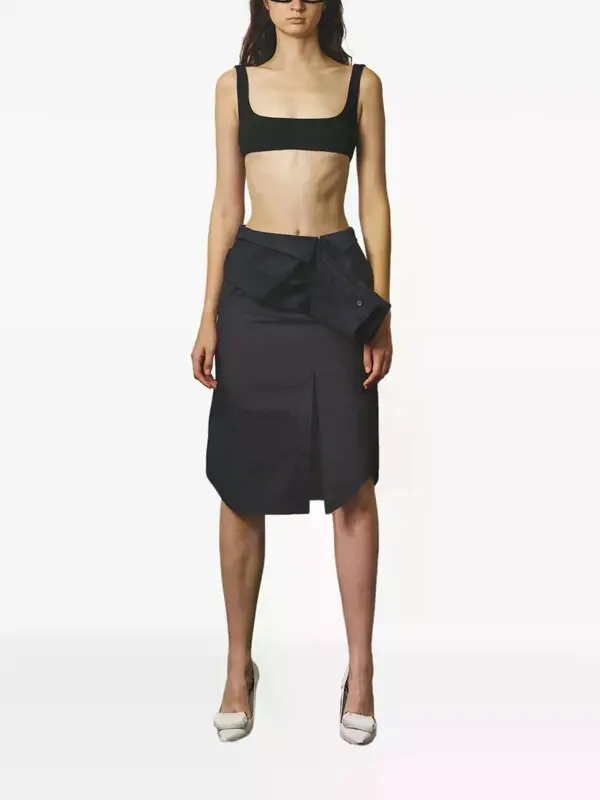 PUSHBUTTON Draped Skirt
