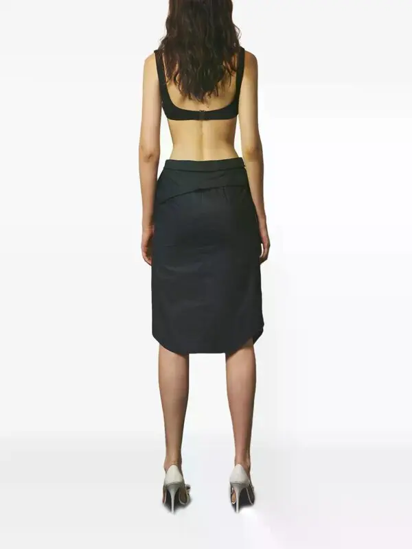 PUSHBUTTON Draped Skirt