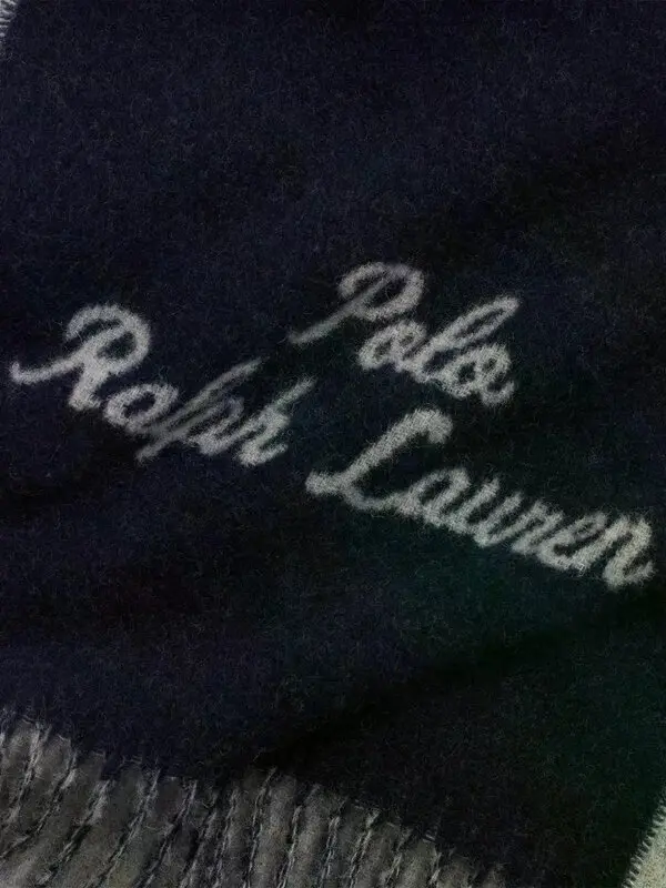 Polo Ralph Lauren Jacquard-knit Fringed Scarf
