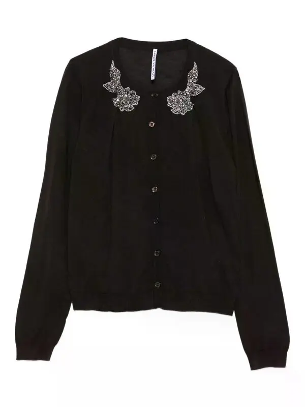 Liviana Conti Embellished Collar Cardigan