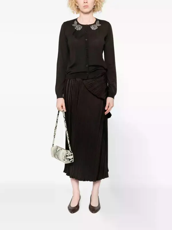 Liviana Conti Embellished Collar Cardigan