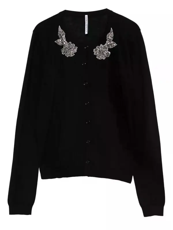 Liviana Conti Embellished Wool Cardigan