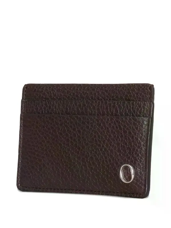 ORTIGNI Hammered-leather Logo Cardholder