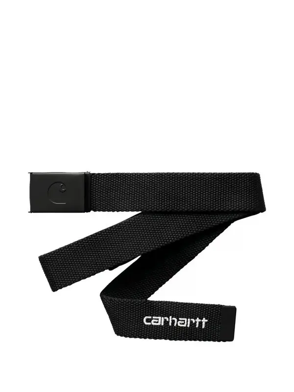 Carhartt Work In Progress Logo-print Webbing Belt - Black