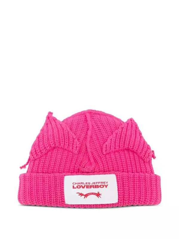 CHARLES JEFFREY LOVERBOY Ears Beanie - Pink