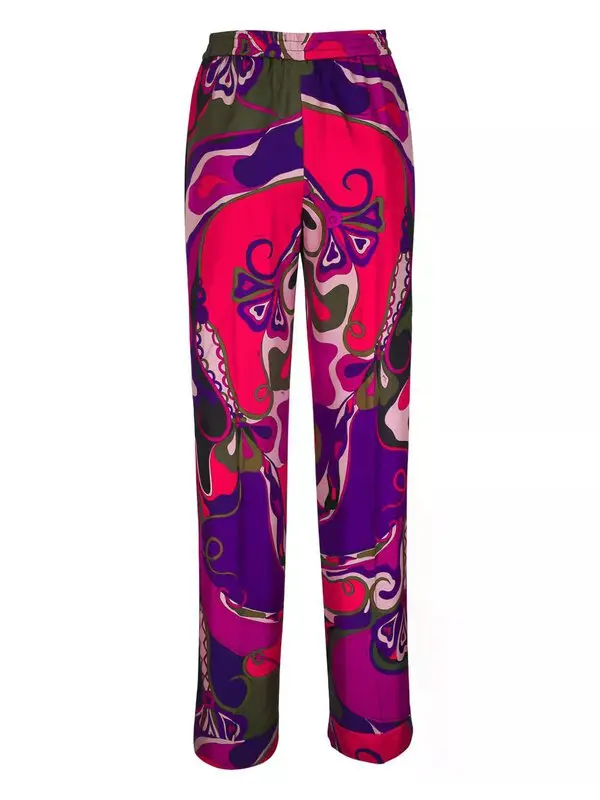 Emilio Pucci Orchidee-print Pajama Trousers