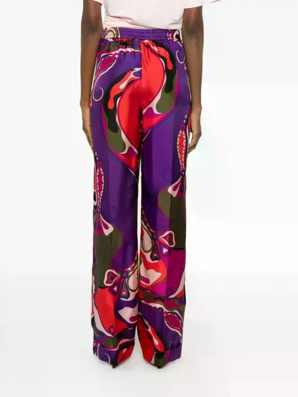 Emilio Pucci Orchidee-print Pajama Trousers