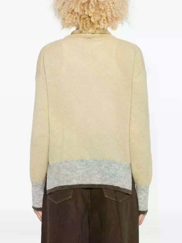 WHYCI Panelled Roll-neck Sweater