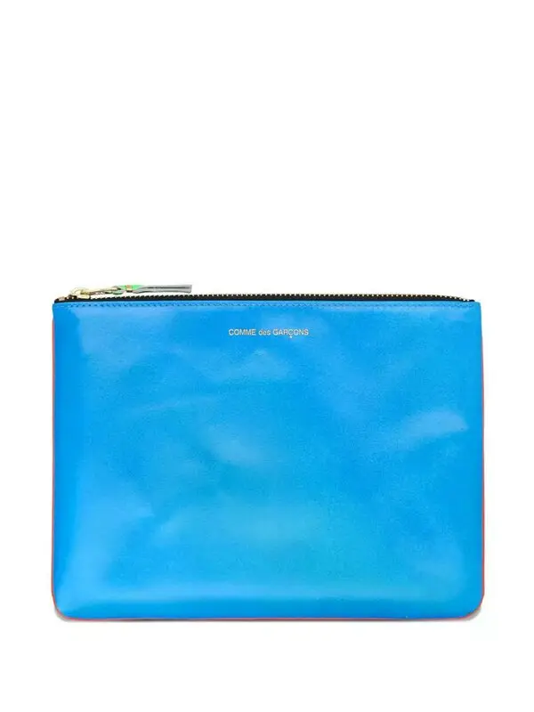 Comme Des Garçons Zip-closure Wallet - Blue