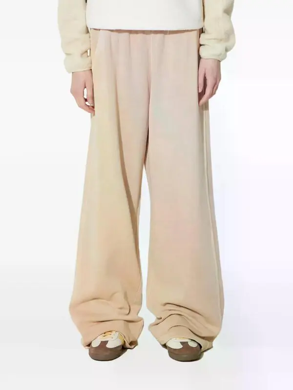 Adidas Logo-embroidered Track Pants - Neutrals
