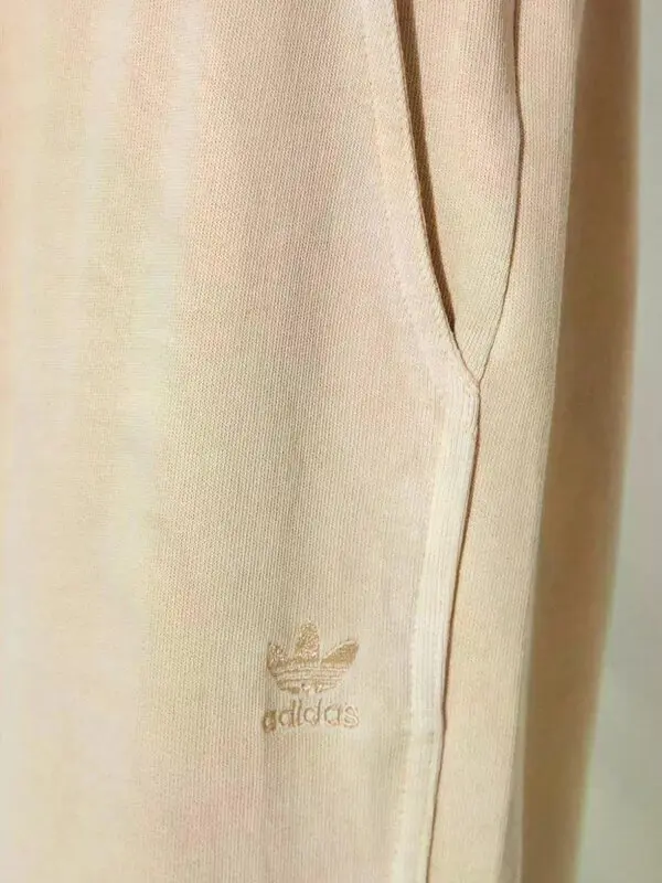 Adidas Logo-embroidered Track Pants - Neutrals