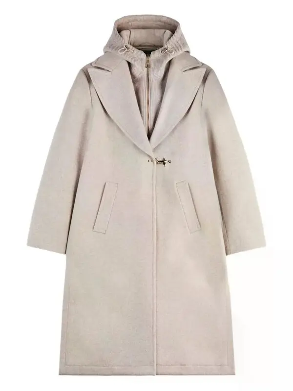 FAY Layered Hooded Coat