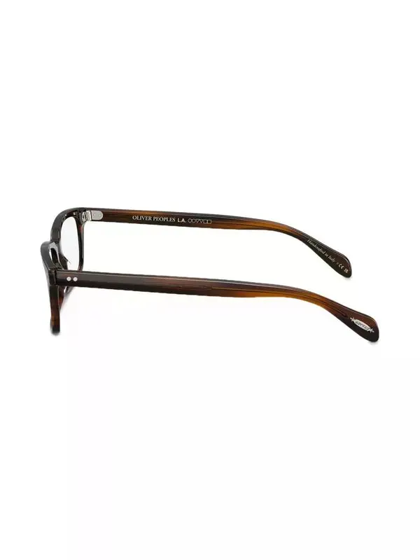 Oliver Spencer Rectangle-frame Eyeglasses - Brown