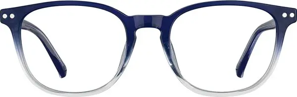 Zenni Square Full Rim Frame With Snap-on Sunlens - Blue