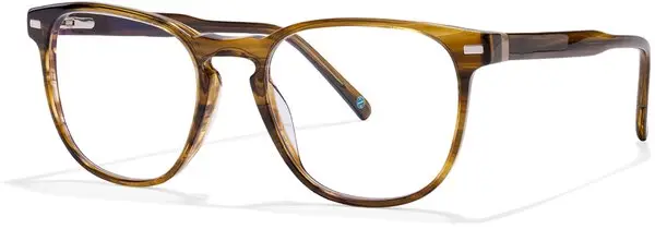 Zenni Square Full Rim Frame With Snap-on Sunlens - Brown