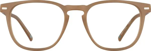 Zenni Square Full Rim Frame With Snap-on Sunlens - Taupe