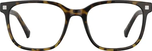 Zenni Square Full Rim Frame With Snap-on Sunlens - Tortoiseshell