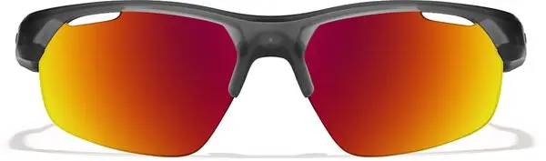 Zenni Wrap-around Half-rim Sunglasses - Gray