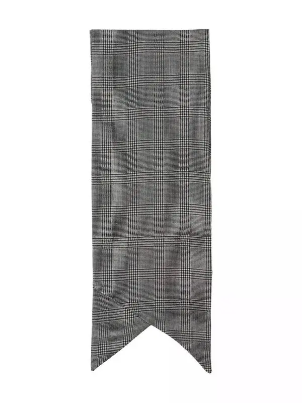 Destin Checked Scarf - Black