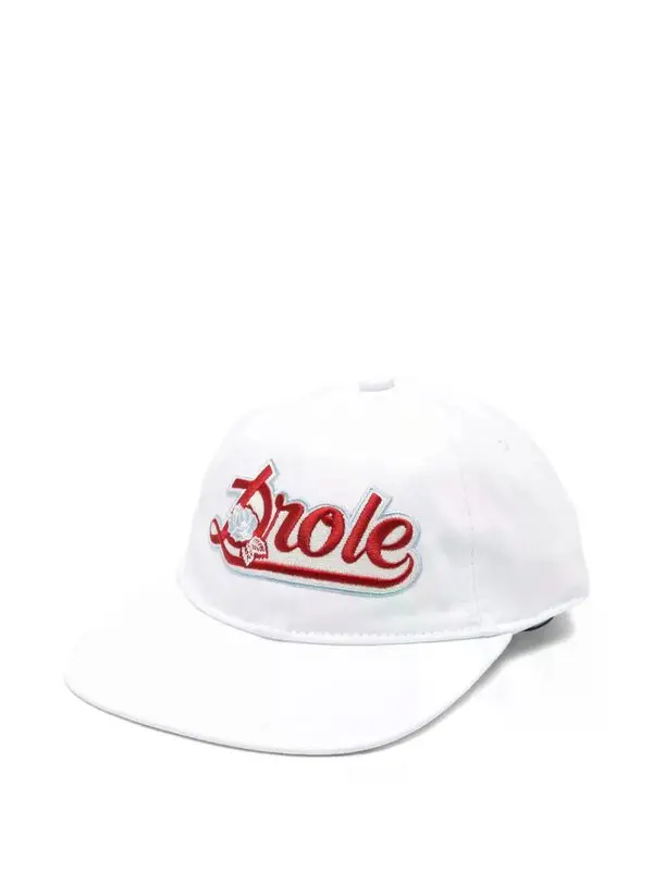 Drole De Monsieur Logo-embroidered Baseball Cap - White