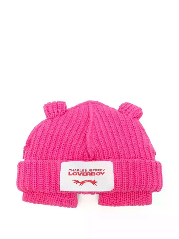 CHARLES JEFFREY LOVERBOY Pop-up Ears Beanie - Pink