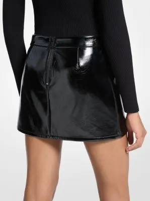 Michael Kors Patent Micro Mini Skirt