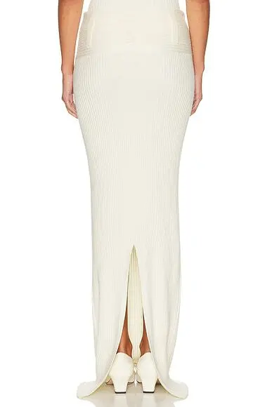 HELSA Corinne Ribbed Knit Maxi Skirt