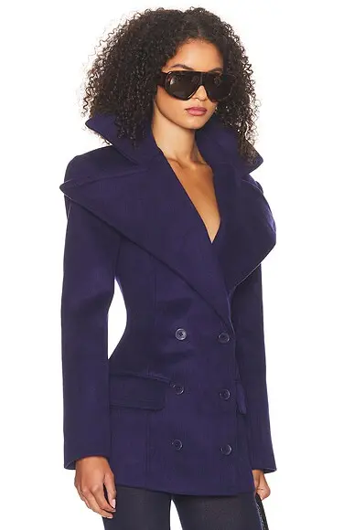 HELSA Dramatic Collar Pea Coat