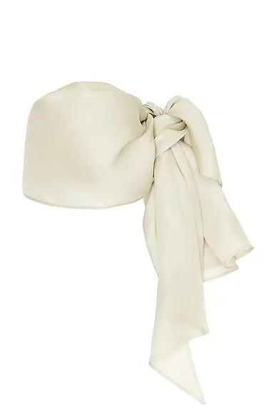 HELSA Silk Gazar Head Scarf - Stone