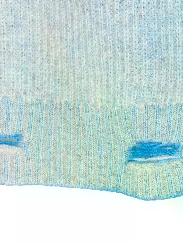 REPRESENT Distressed-effect Sweater - Blue
