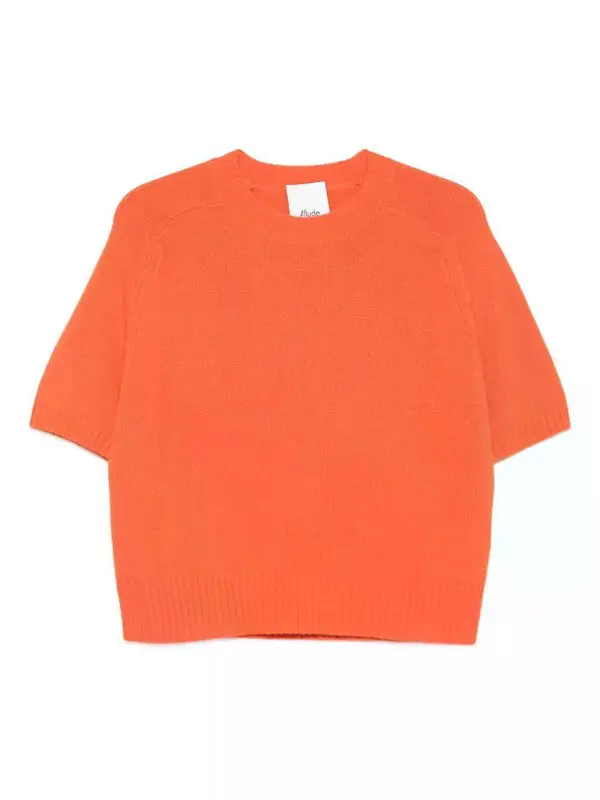 ALLUDE Short-sleeve Sweater