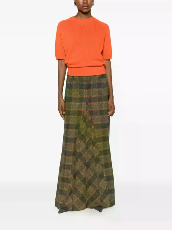 ALLUDE Short-sleeve Sweater
