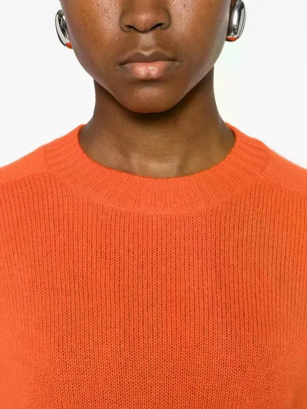 ALLUDE Short-sleeve Sweater