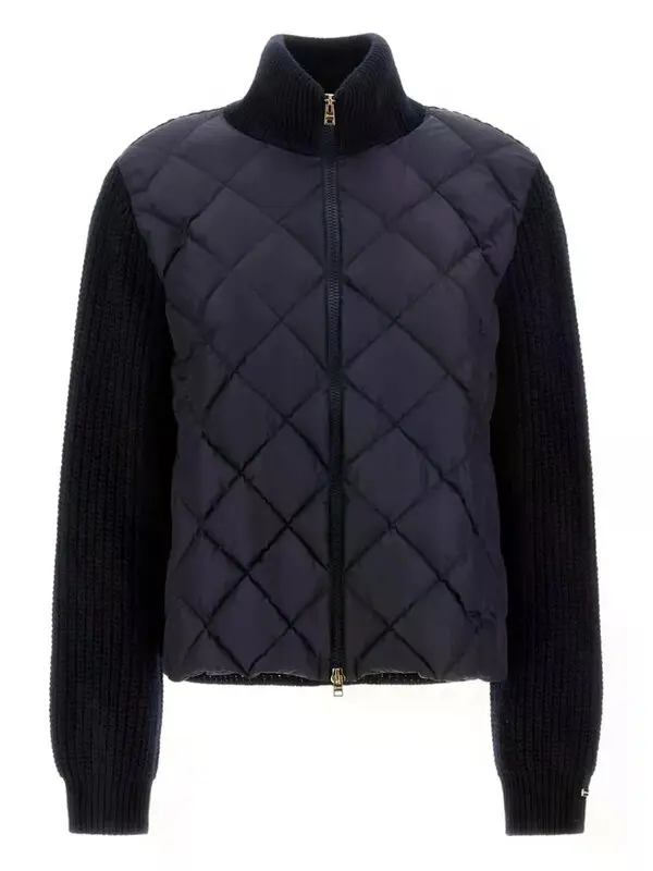 Herno Quilted Panelled Cardigan