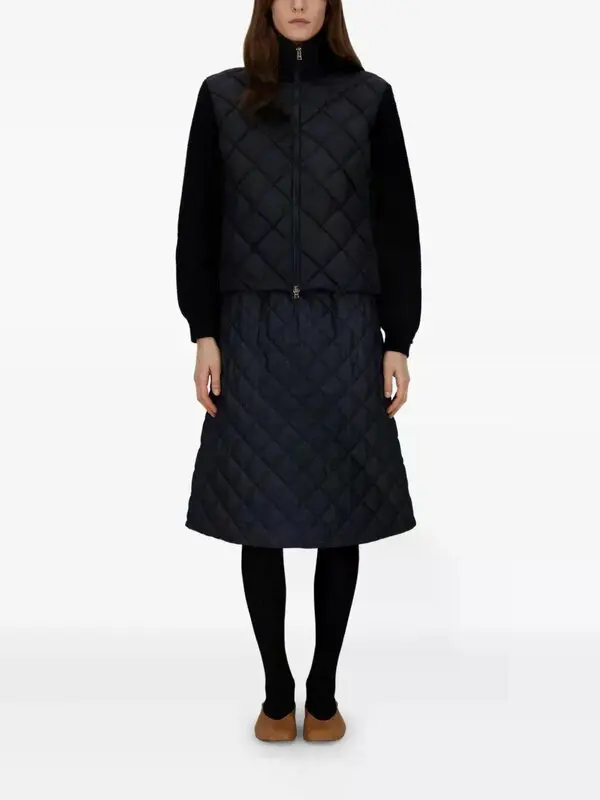 Herno Quilted Panelled Cardigan