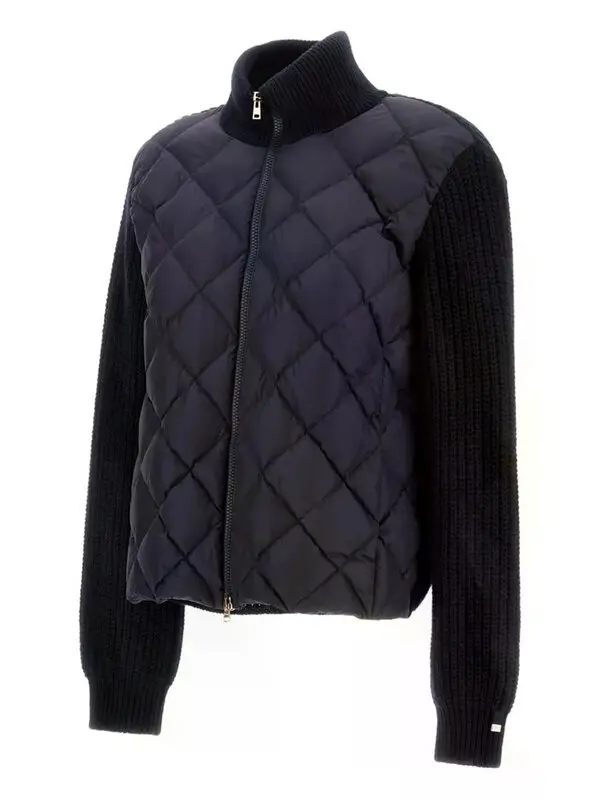 Herno Quilted Panelled Cardigan