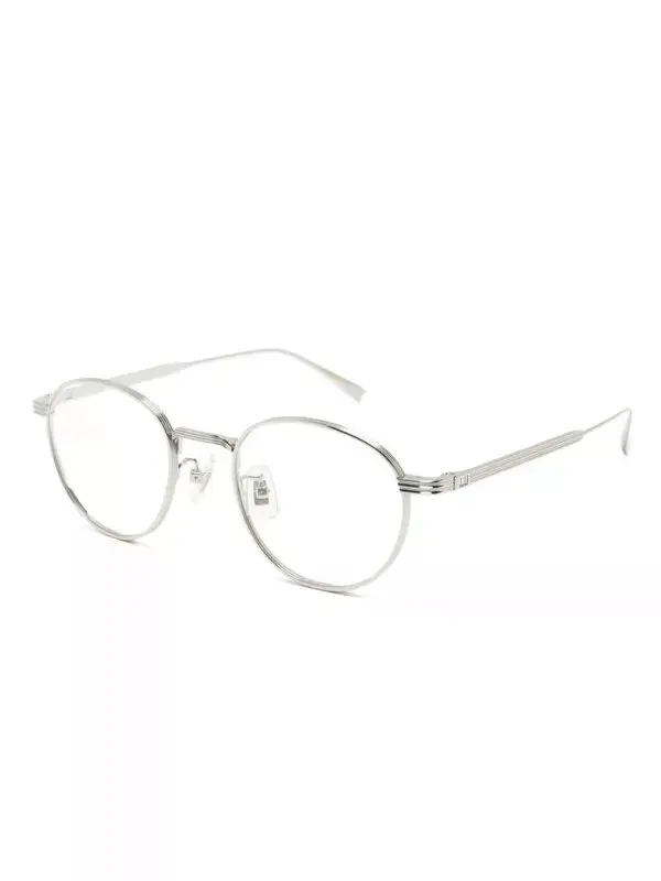 Dunhill Round-frame Glasses - Silver