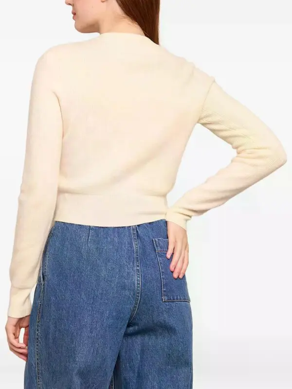 Cara Cara Ellery Floral-button Cardigan - Neutrals