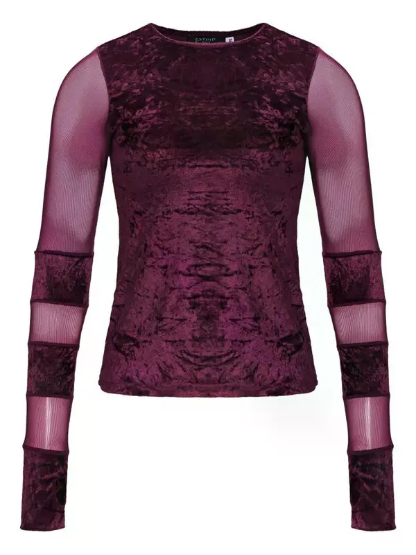 AMIR SLAMA Mesh-panel Top