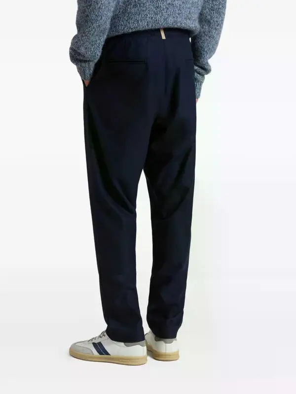 Woolrich Pleated Drawstring Trousers - Blue