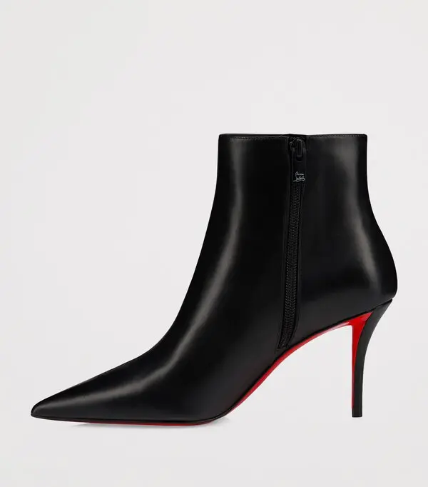 CHRISTIAN LOUBOUTIN Miss Z 80 Leather Ankle Boots