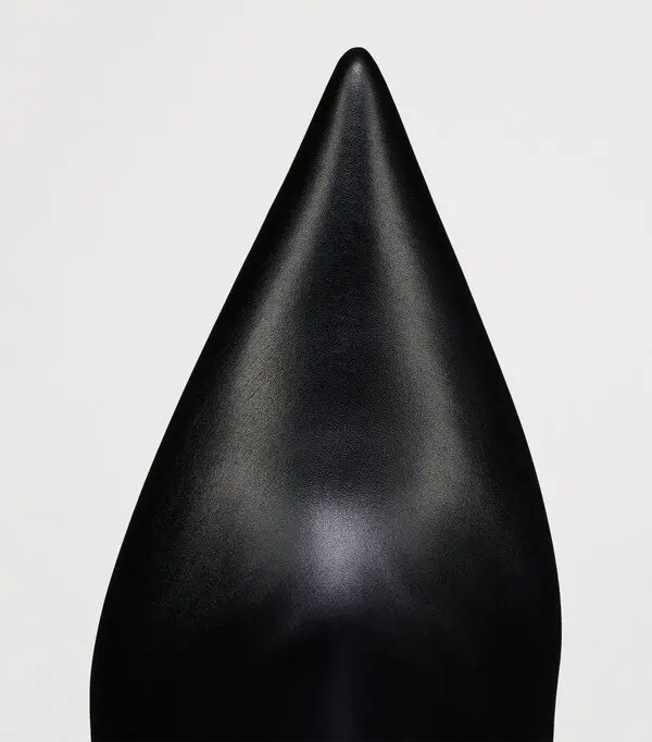 CHRISTIAN LOUBOUTIN Miss Z 80 Leather Ankle Boots