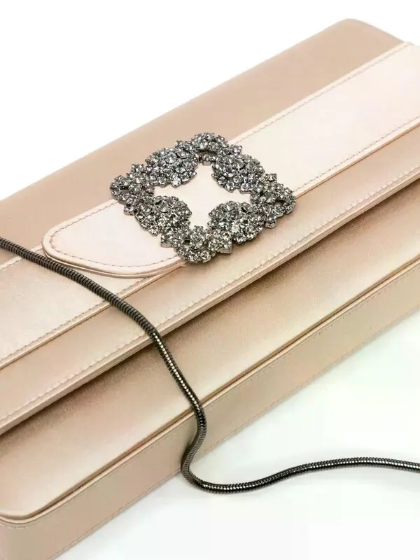 Manolo Blahnik Crystal-embellished Clutch