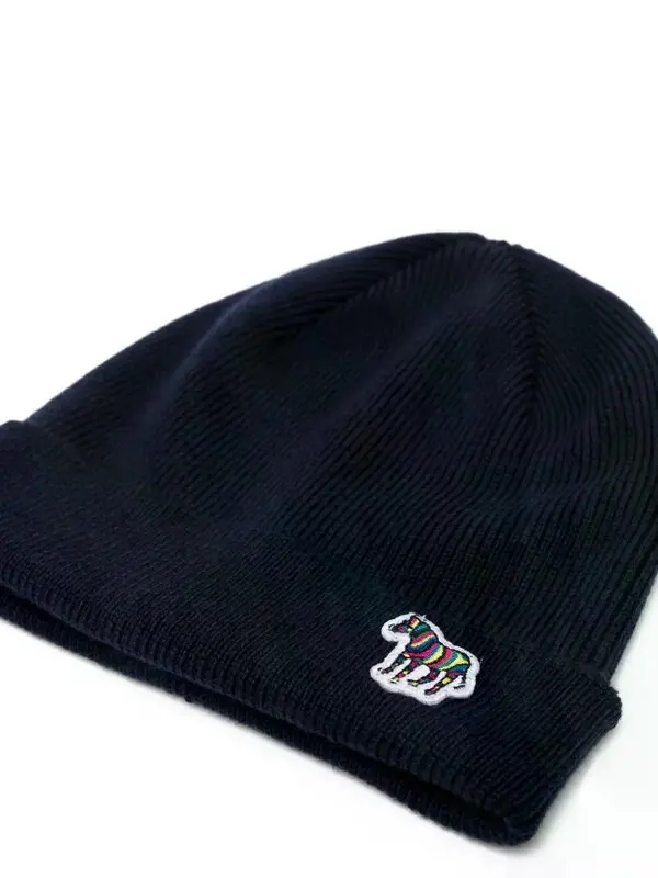 Paul Smith Zebra-appliqué Wool Beanie