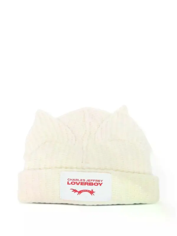 CHARLES JEFFREY LOVERBOY Ears Beanie - White