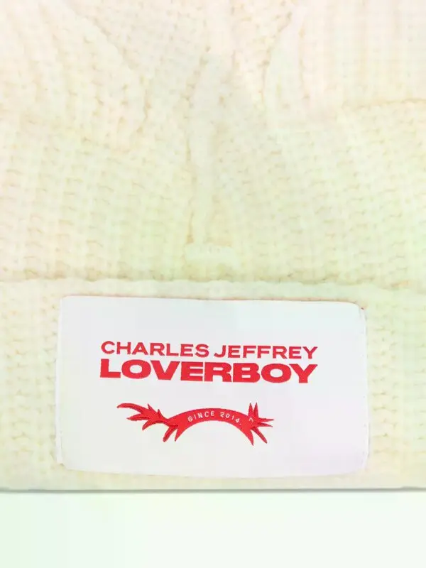 CHARLES JEFFREY LOVERBOY Ears Beanie - White