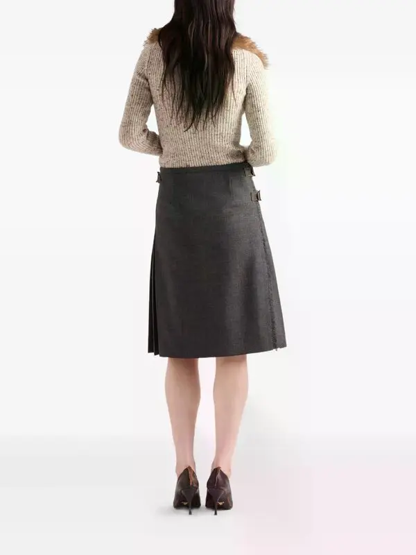 Prada Ribbed-knit Polo Shirt - Neutrals
